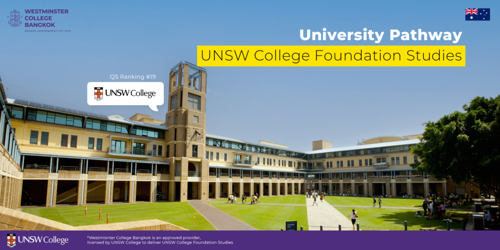 UNSW Foundation programme - Study 9-Month in Bangkok